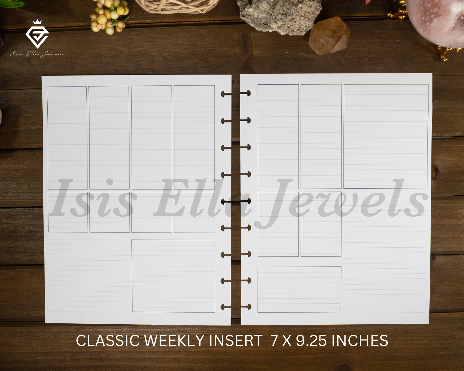 Classic Weekly Insert – Isis Ella Jewels